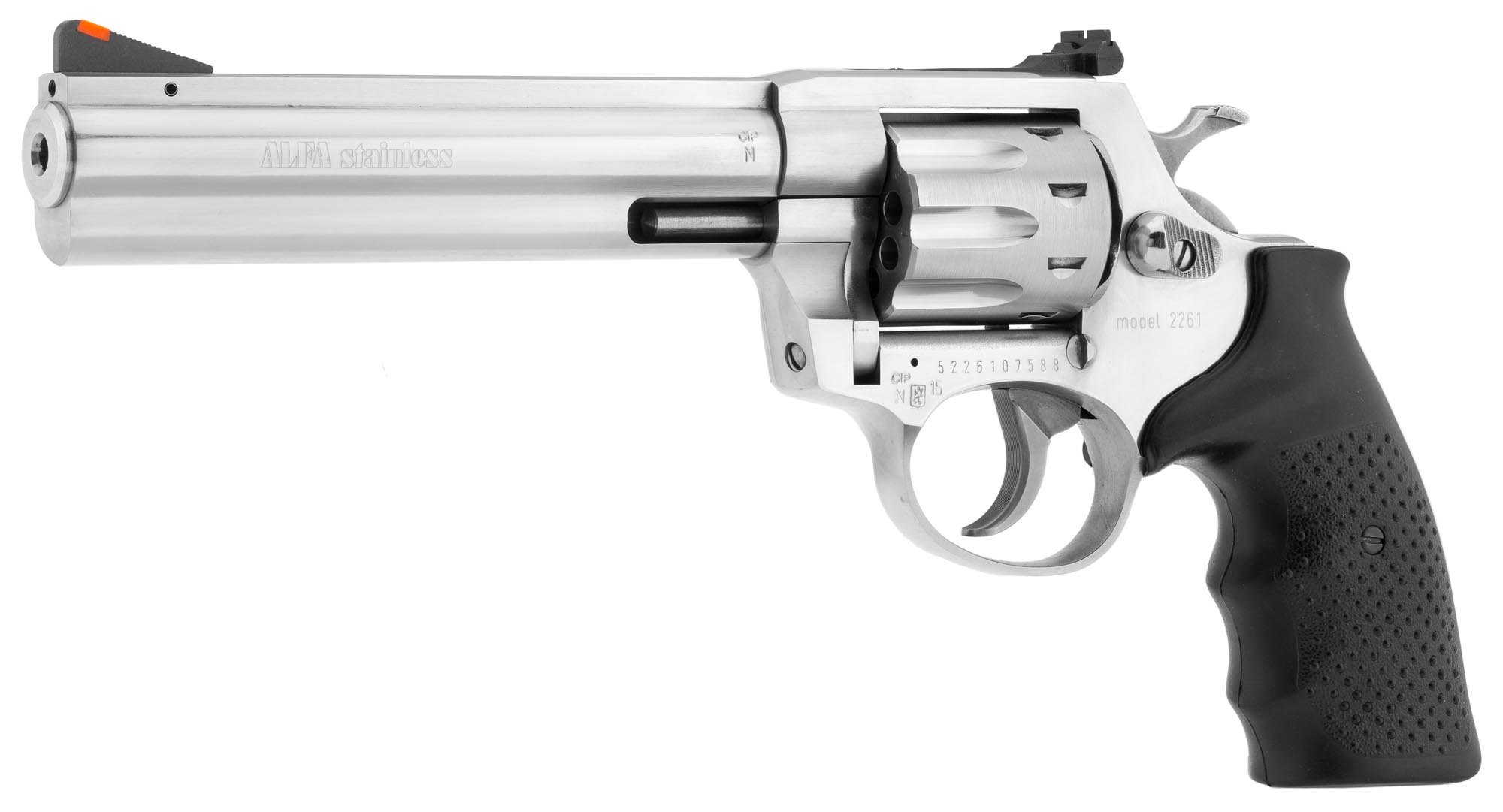 Revolver Alfa-Proj .22 LR 6 '' Stainless steel